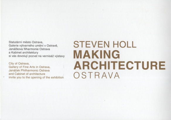 Steven Holl: Making Architecture | E-shop Archivu výtvarného umění